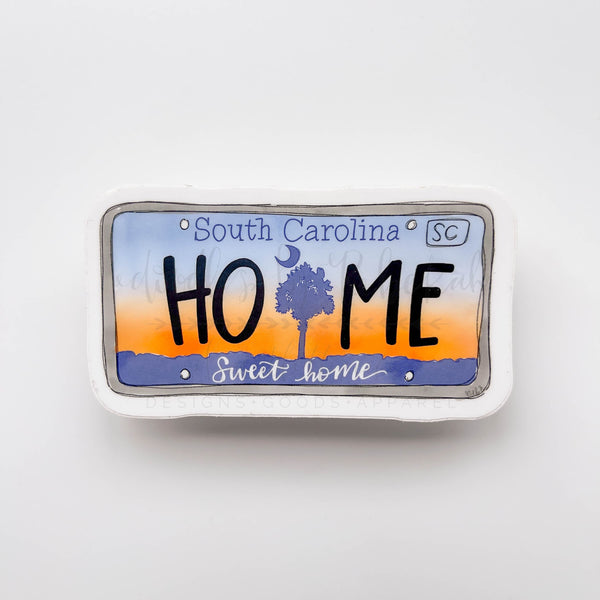 Doodles by Rebekah - South Carolina License Plate Home Sticker