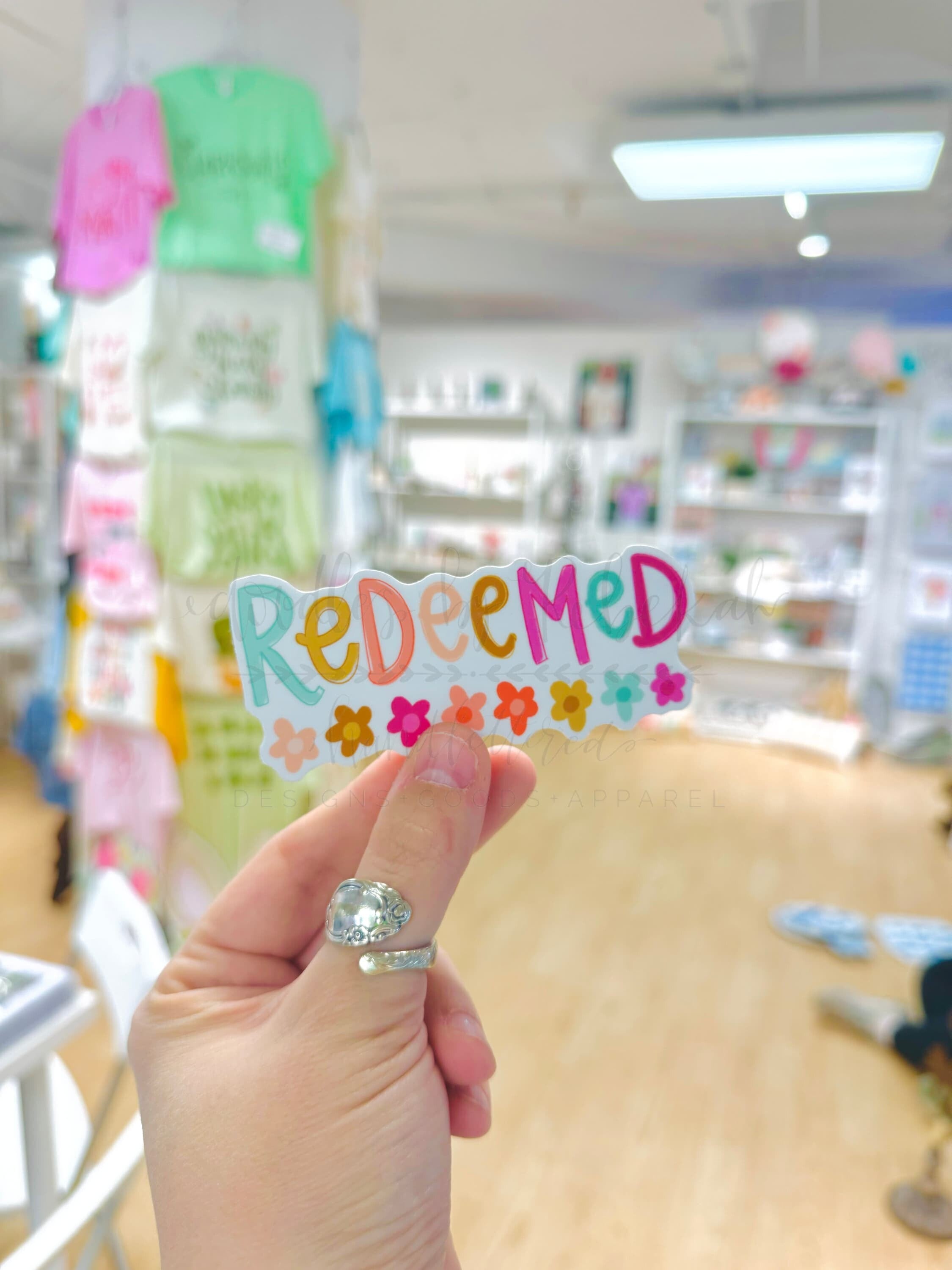 Doodles by Rebekah - Redeemed Sticker