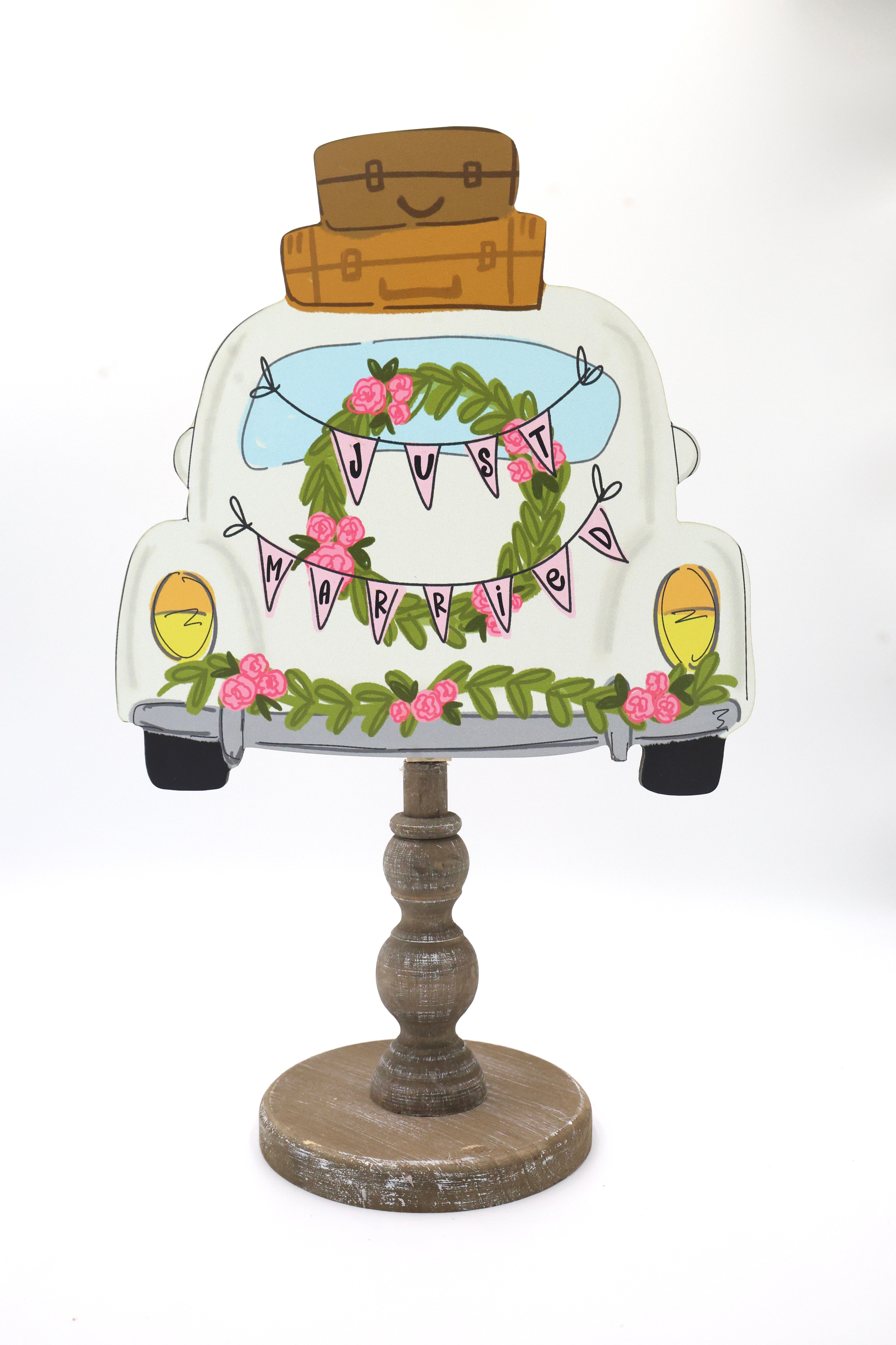 Just Married Car Topper – Doodles by Rebekah