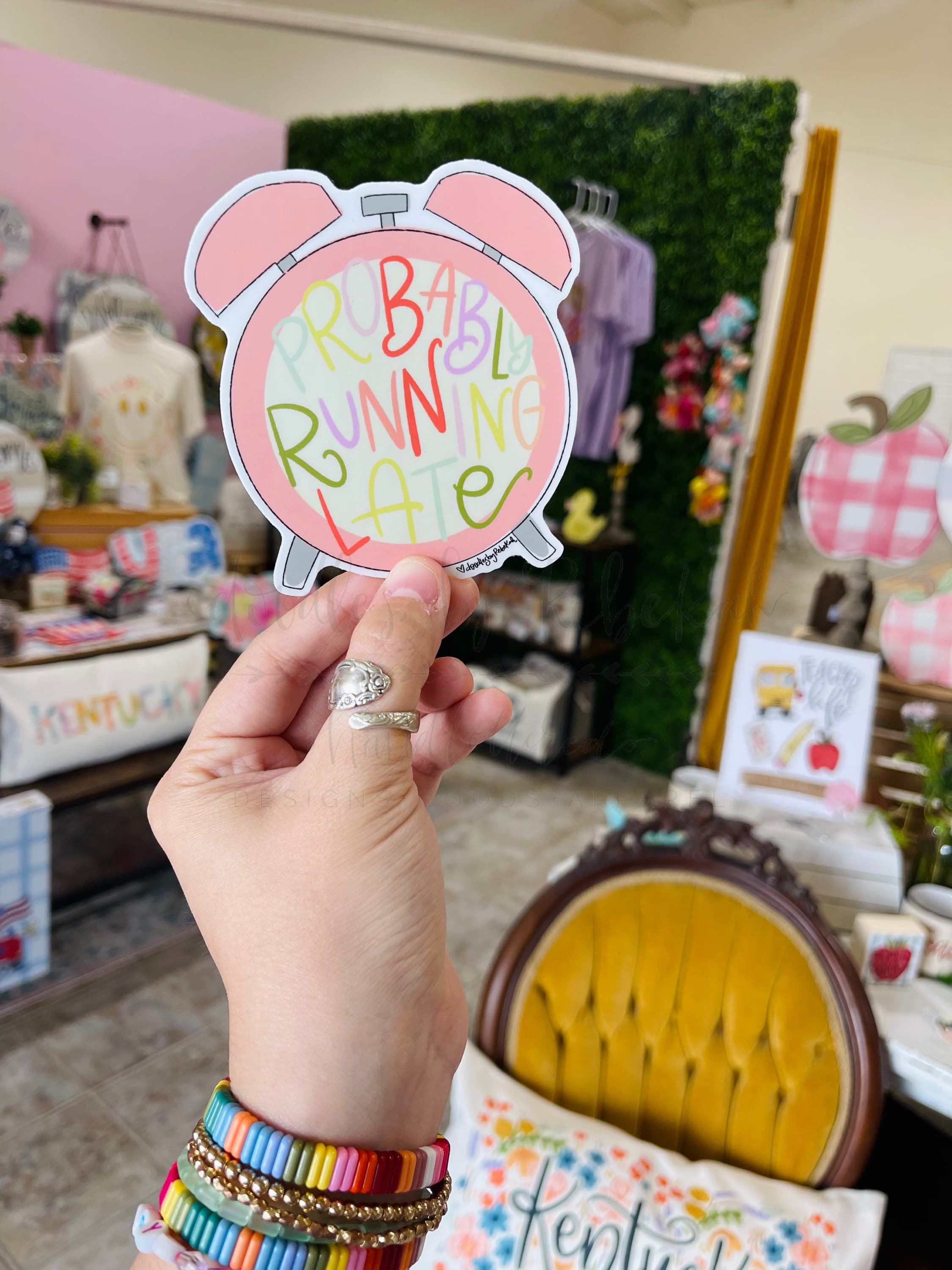 Doodles by Rebekah - Probably Running Late Sticker