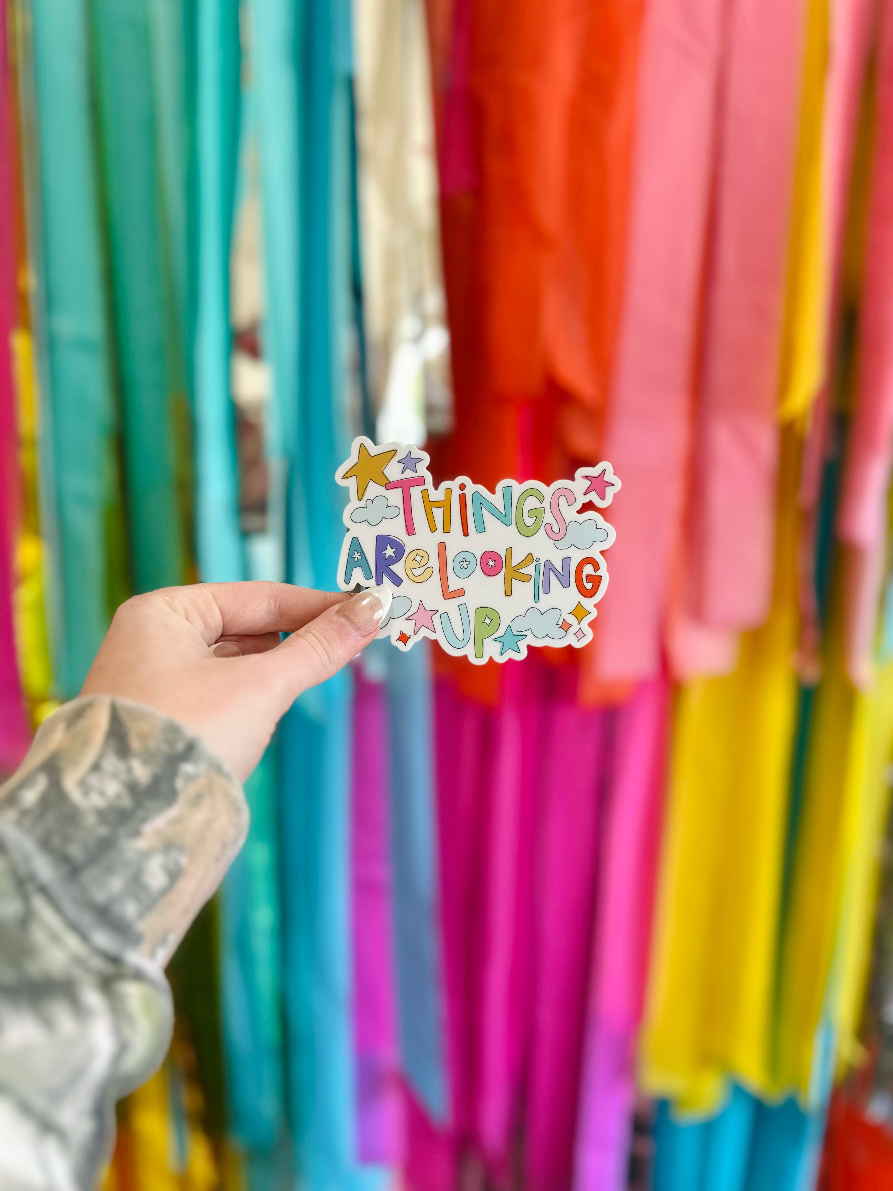 Things are Looking Up Sticker – Doodles by Rebekah