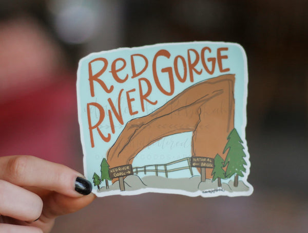Doodles by Rebekah - Red River Gorge Sticker