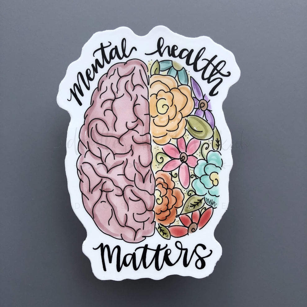 Doodles by Rebekah - Mental Health Matters Sticker