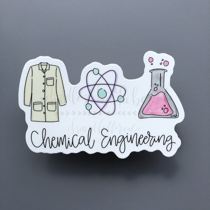 Doodles by Rebekah - Chemical Engineering Sticker