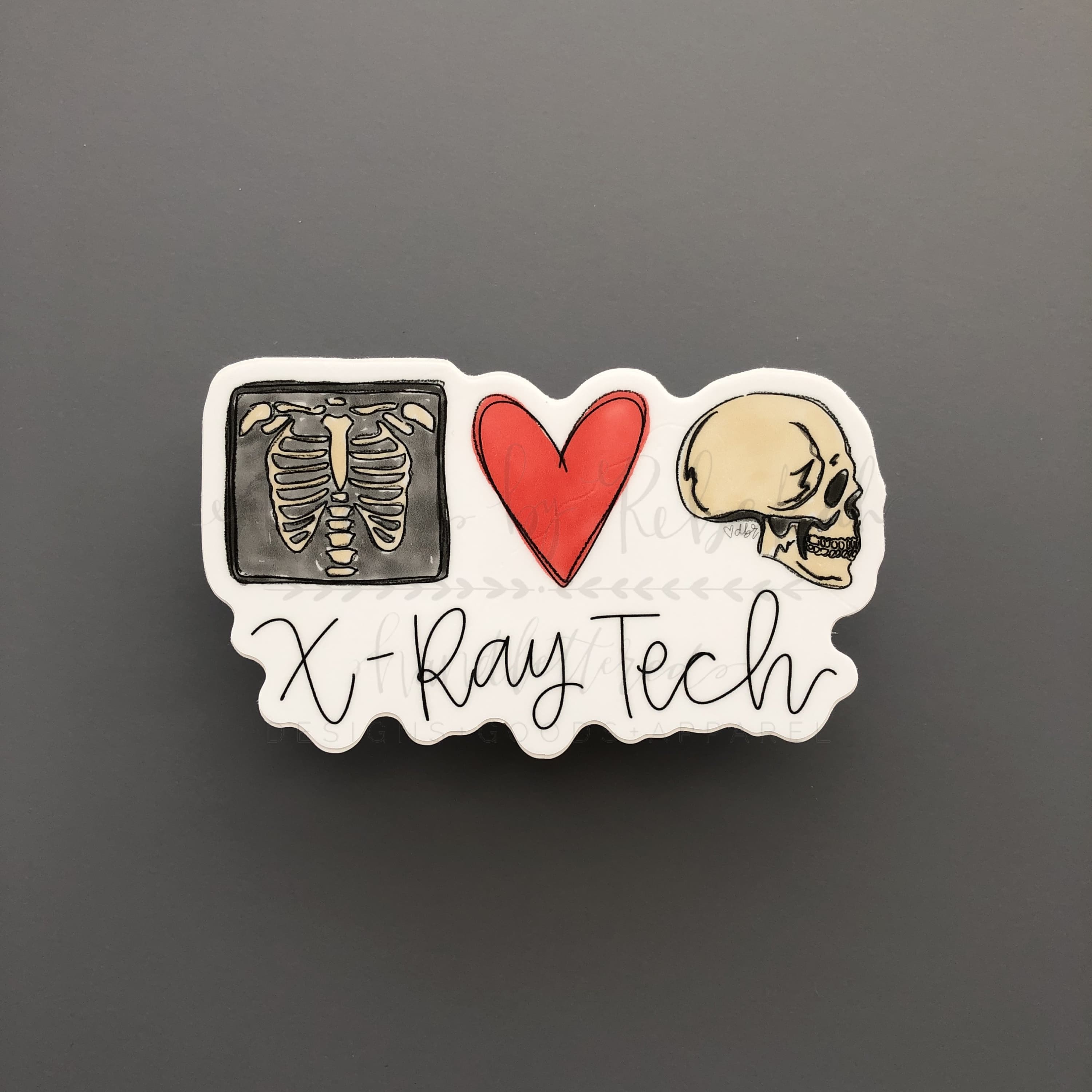 Doodles by Rebekah - X-Ray Tech Sticker