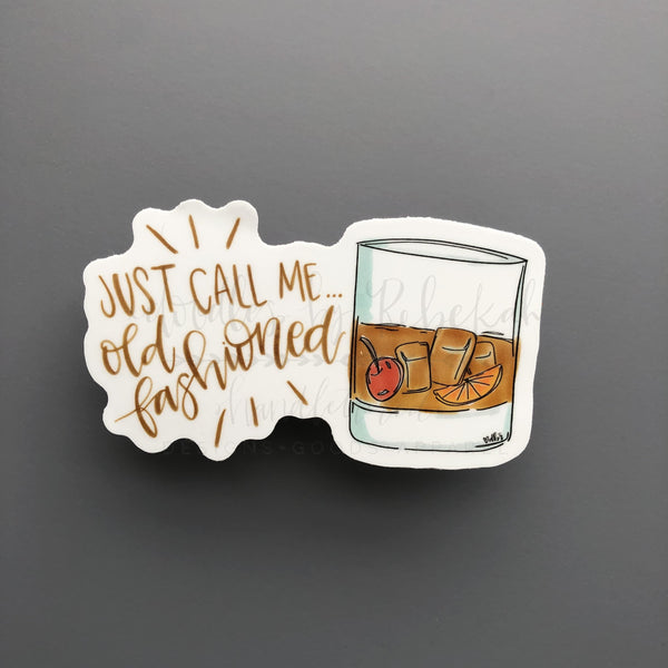Doodles by Rebekah - Just Call Me Old Fashioned Sticker