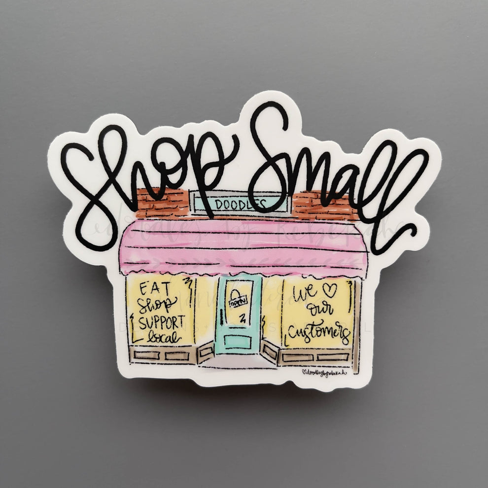 Doodles by Rebekah - Shop Small Store Front Sticker