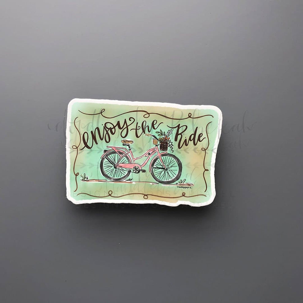 Doodles by Rebekah - Enjoy the Ride Sticker